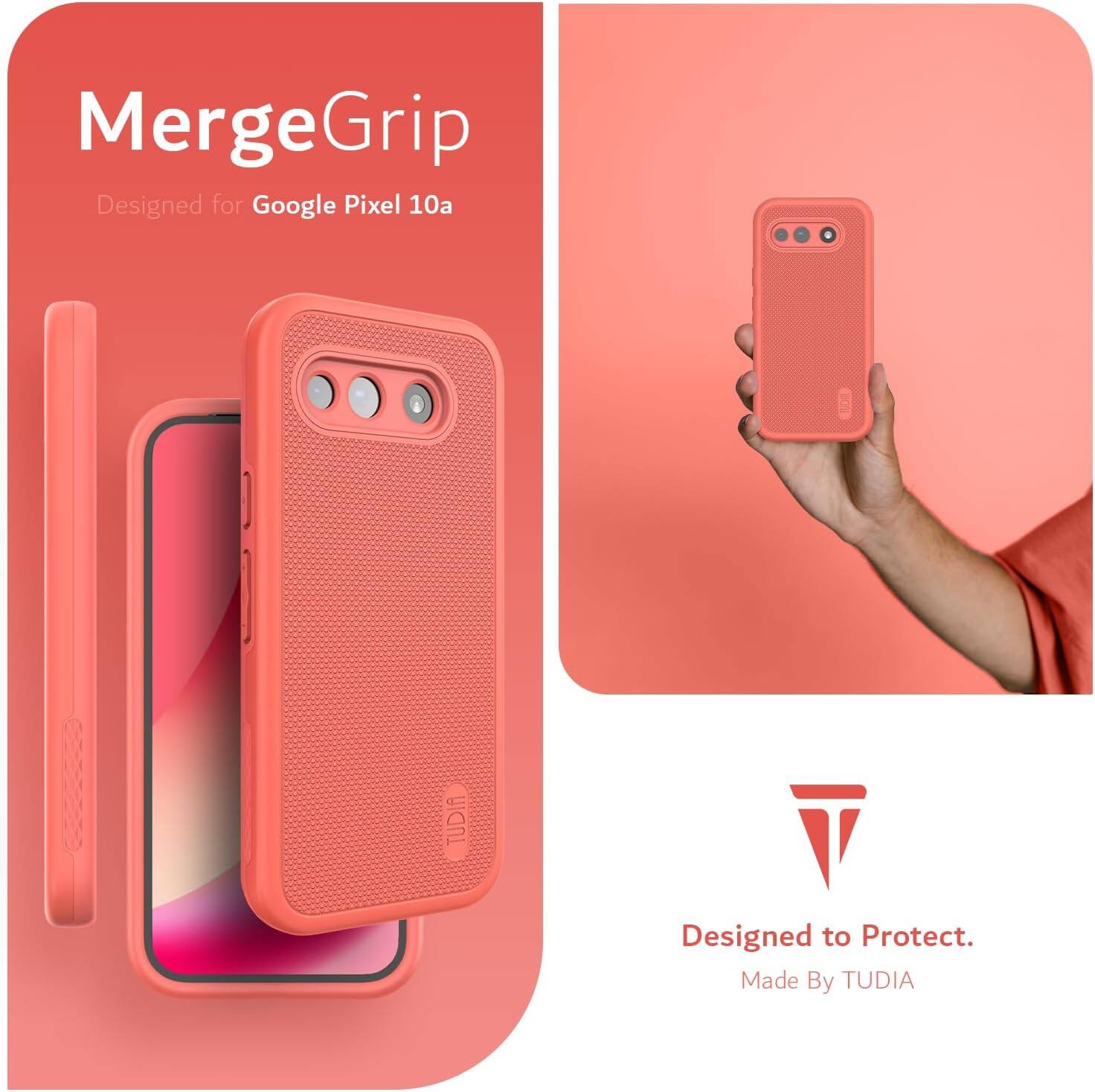 TUDIA MergeGrip Series Dual Layer Phone Case for Google Pixel 10a ...
