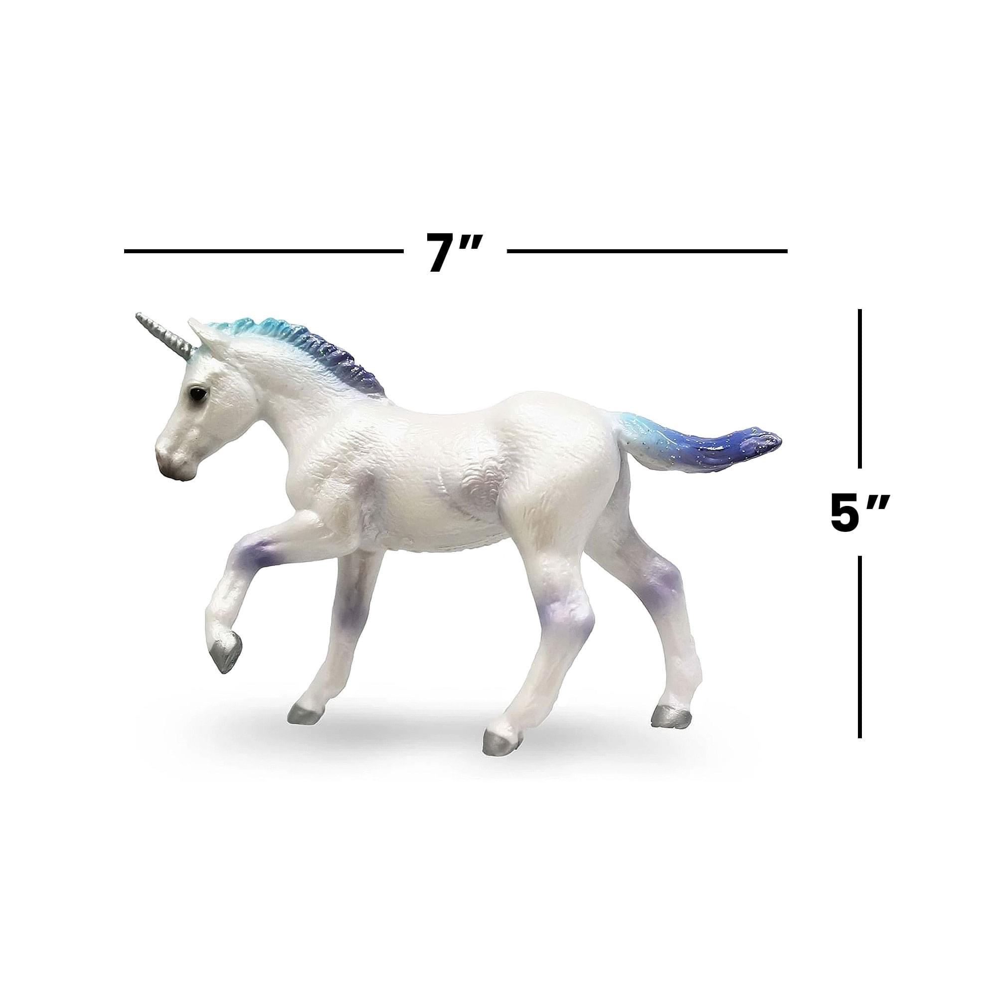 Breyer CollectA 1:18 Scale Model Horse | Unicorn Foal Rainbow White ...