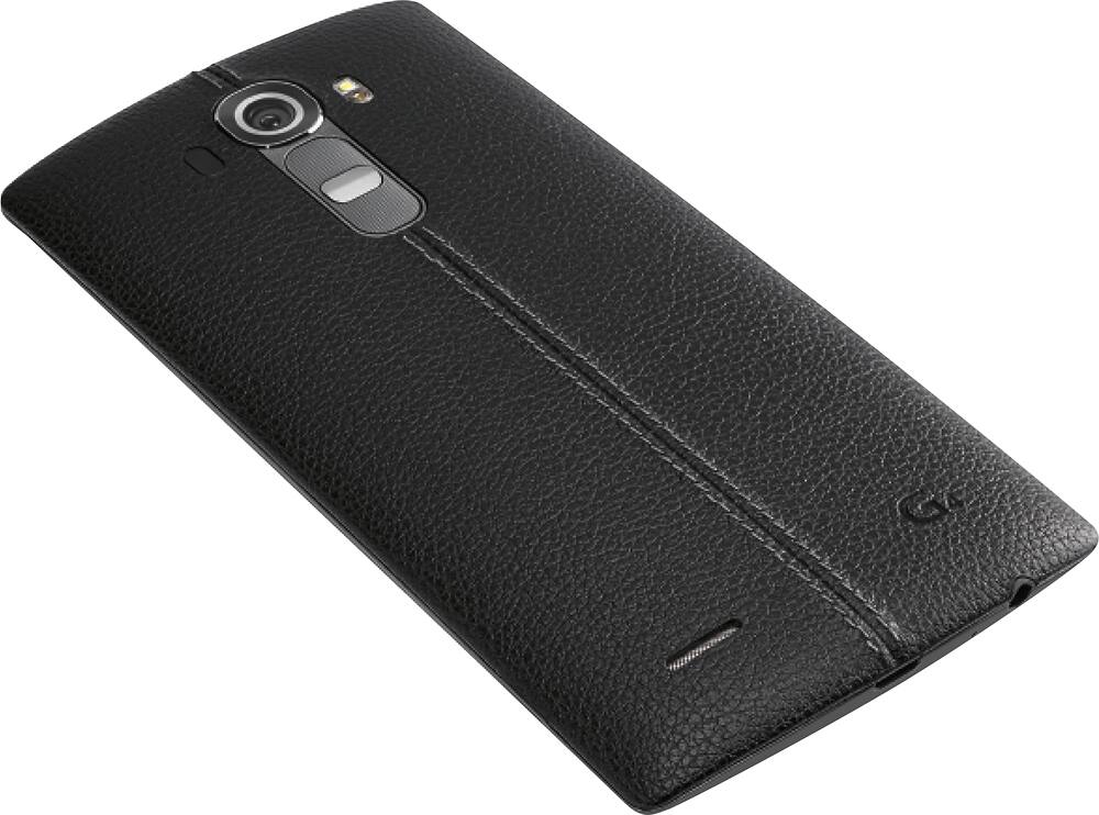 Best Buy: LG G4 4G with 32GB Memory Cell Phone Black Leather (AT&T) LG ...