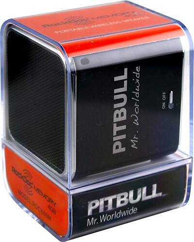 Best Buy: RockDoc Pitbull POWER Portable 1-Way Speaker with 4GB Memory ...