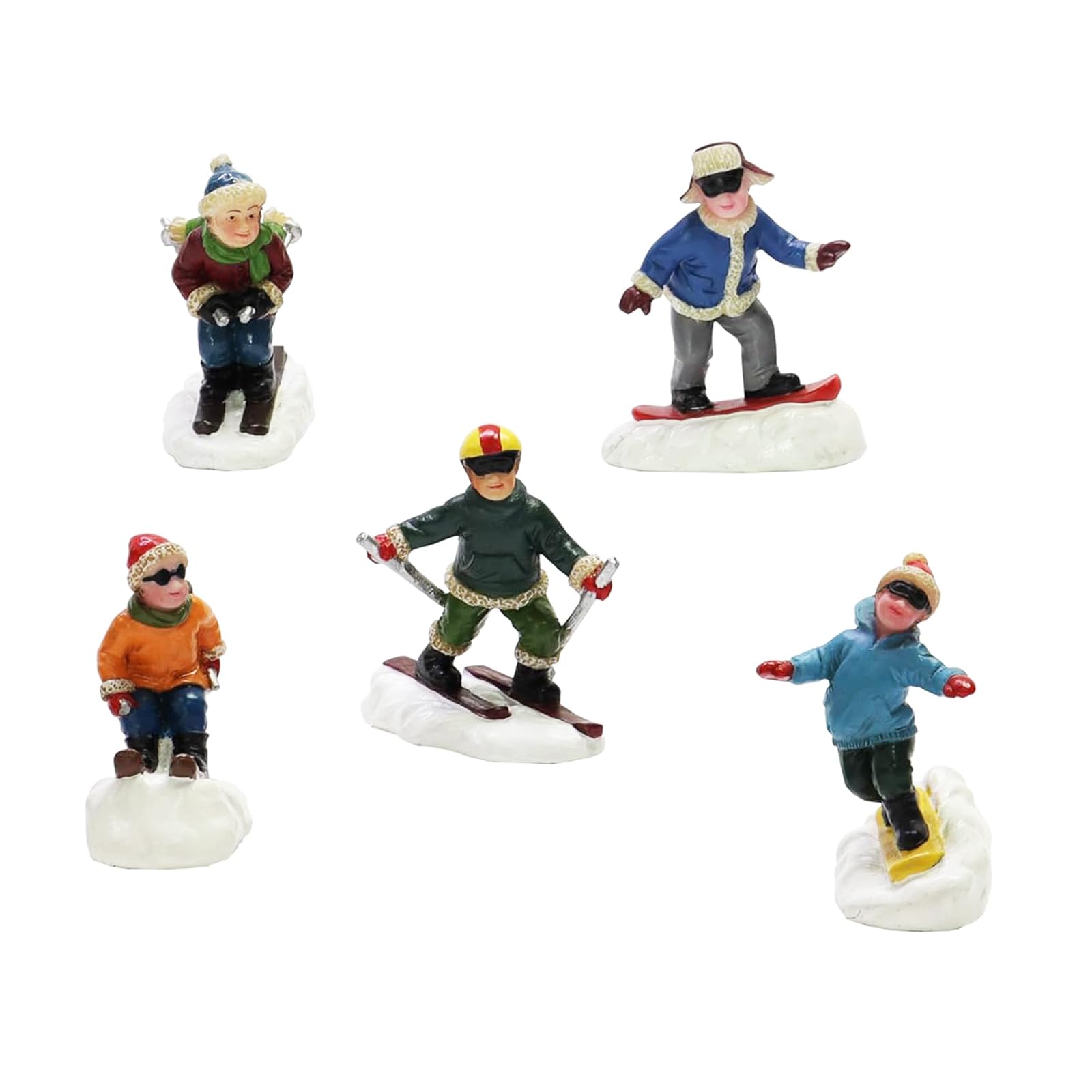 Refined Abode Design Hand Painted Polyresin Christmas Village Set ...