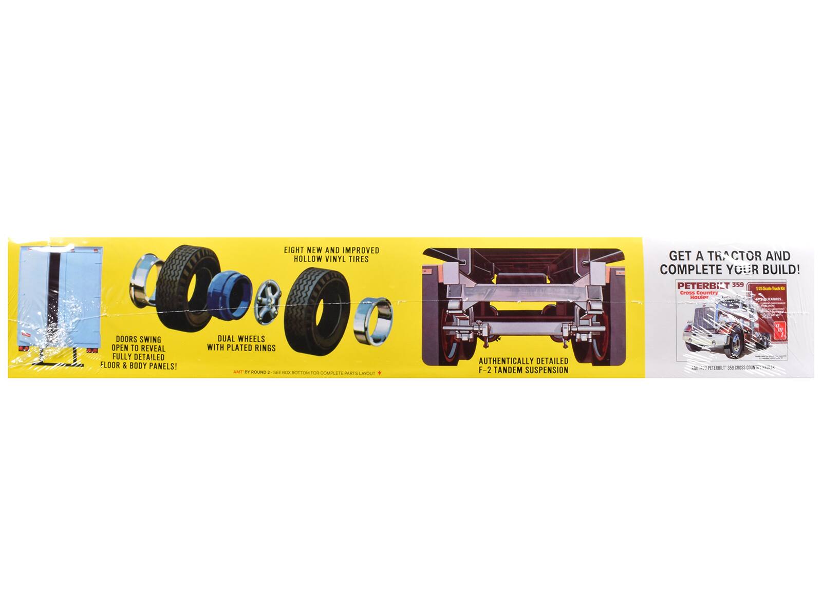 Skill 3 Model Kit Fruehauf FB Beaded Panel Van Trailer 1/25 Scale Model ...