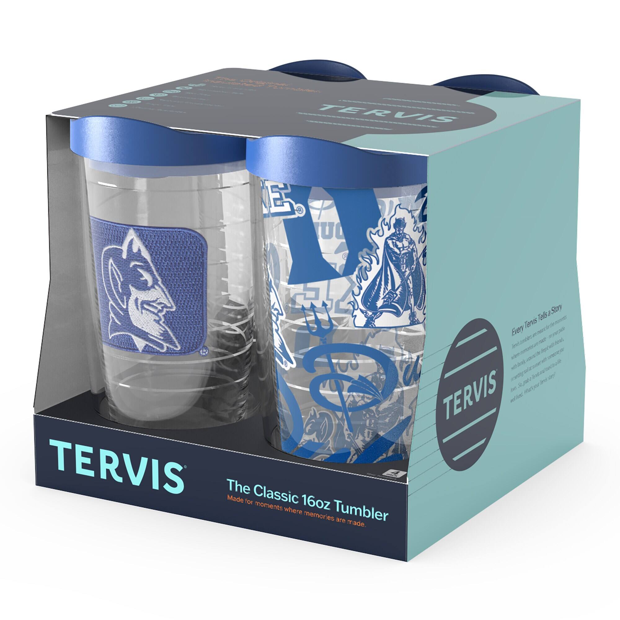 Tervis Duke Blue Devils Four Pack 16oz. Classic Tumbler Set Multicolor ...