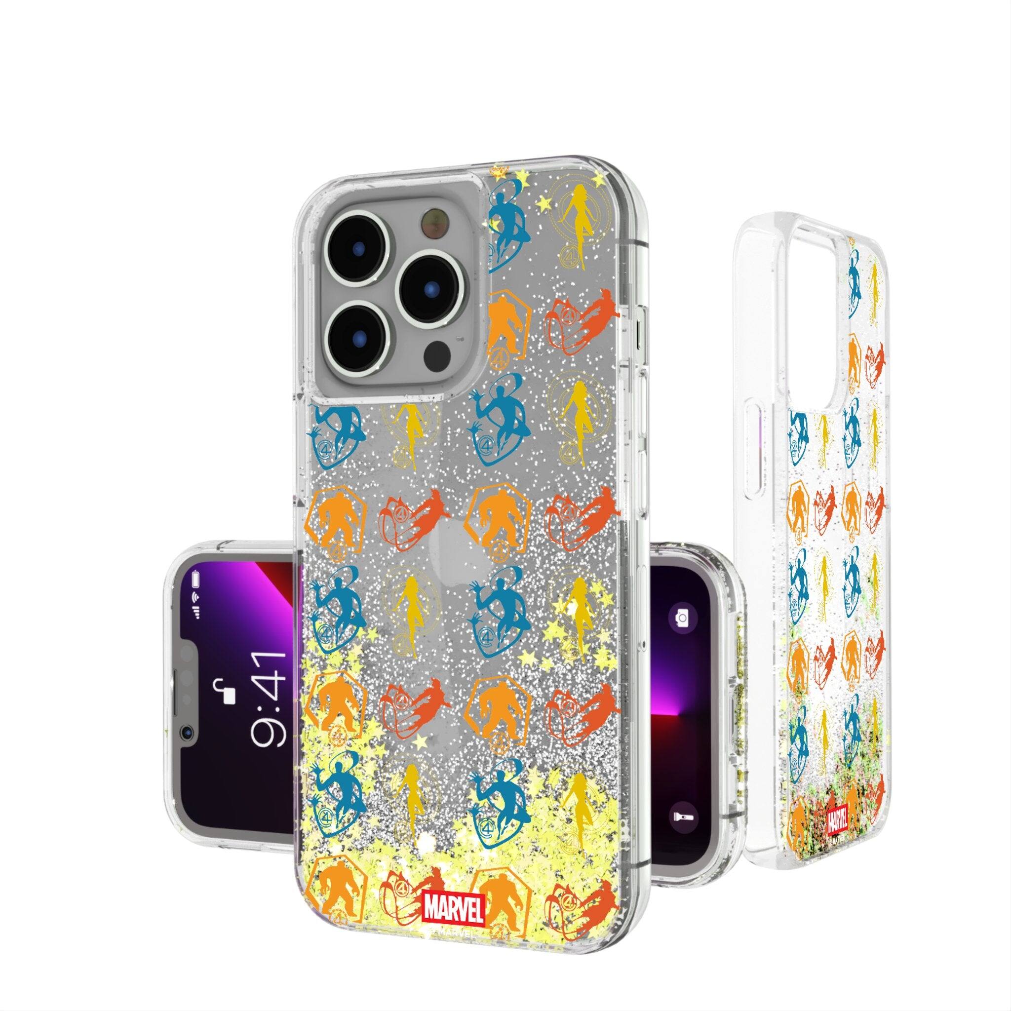 Keyscaper Marvel Pattern 2 Glitter Phone Case Apple iPhone 16 Pro Max ...