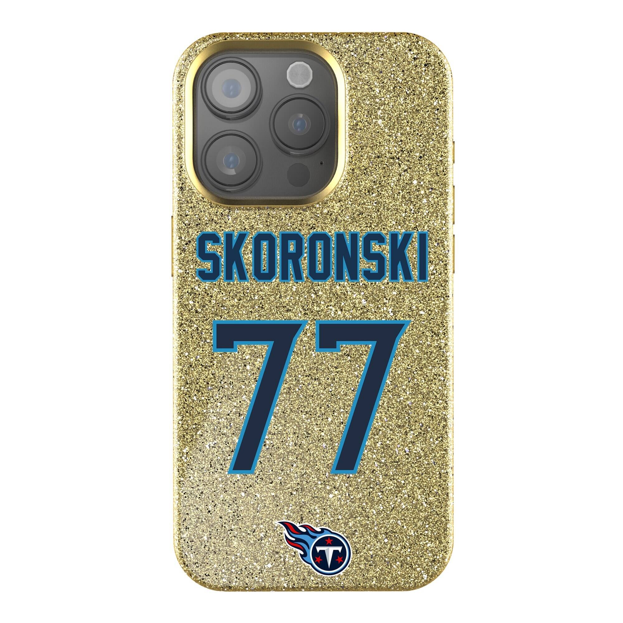 Keyscaper NFL Peter Skoronski Tennessee Titans Bling iPhone Case 14 Pro ...