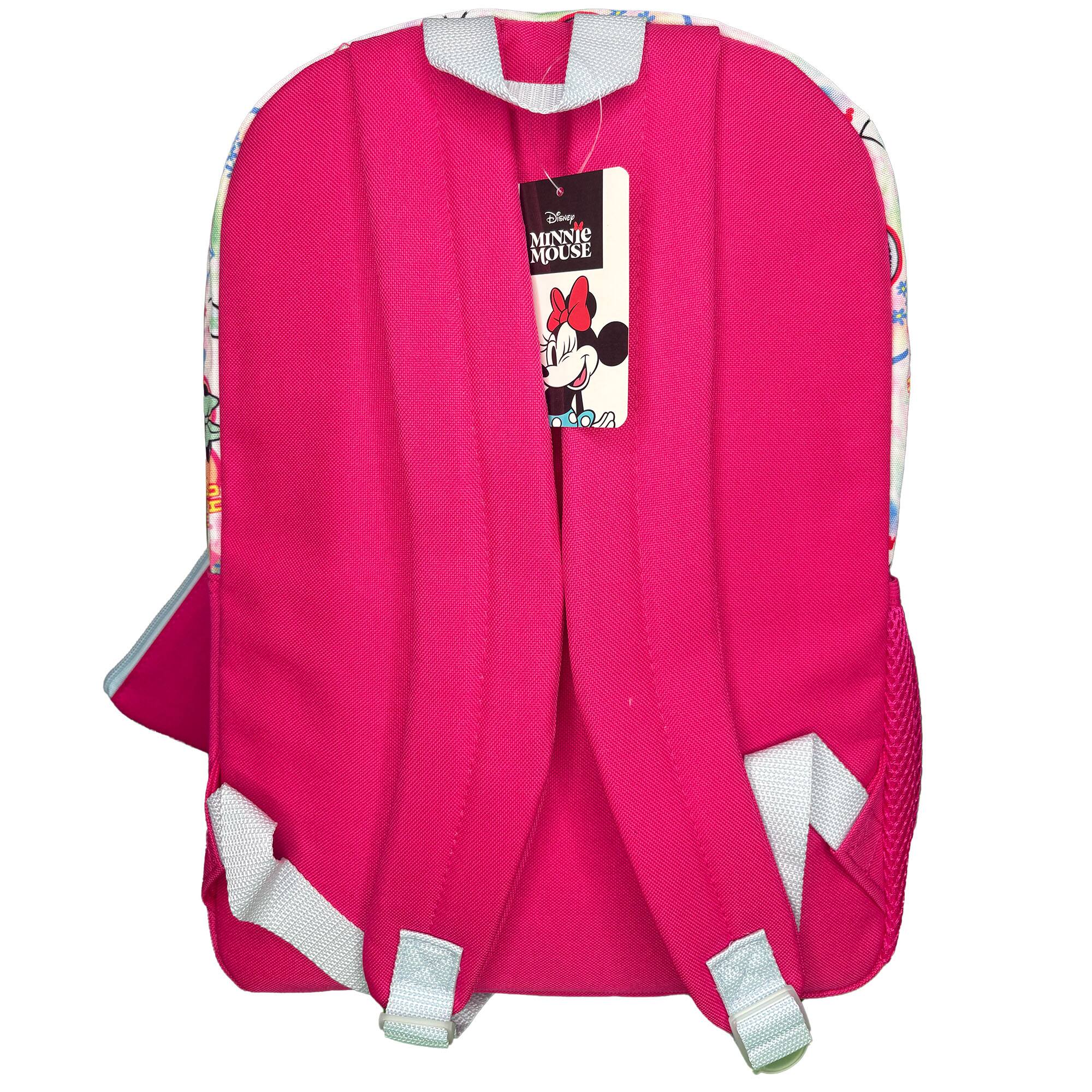 Disney Minnie Mouse Kids School Backpack 16" 5PC Lunch Kit, Keychain ...