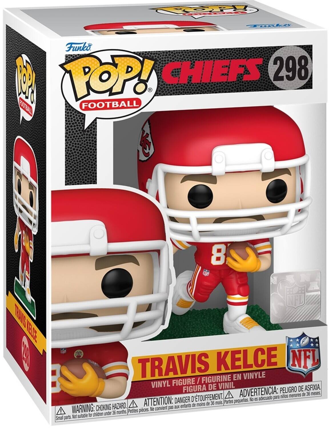 Funko POP! NFL: Chiefs Travis Kelce (Running) (Red and White Uniform ...