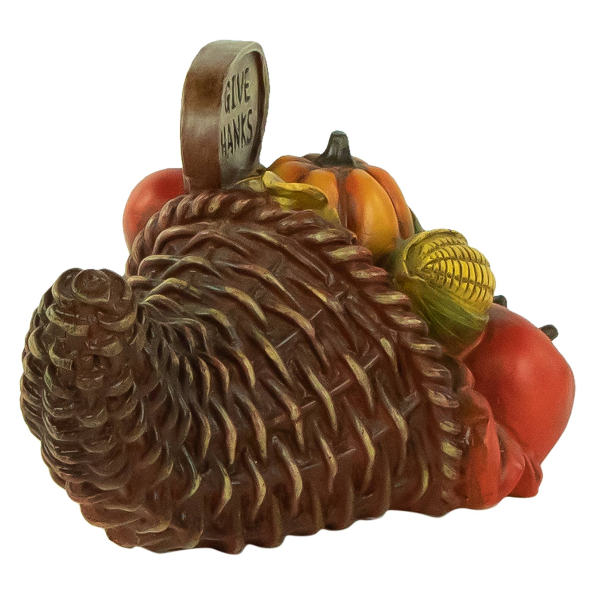 Northlight Bountiful Give Thanks Fall Harvest Cornucopia Decoration 8.5 ...