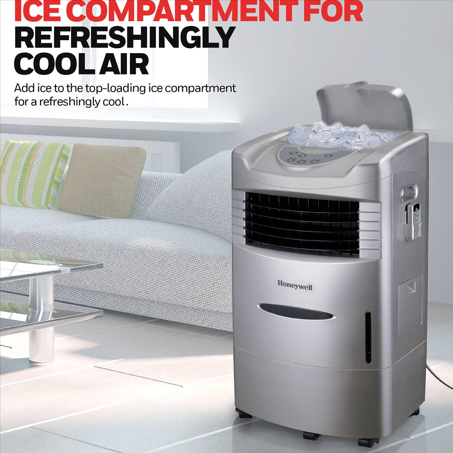 Best Buy: Honeywell Portable Indoor Evaporative Air Cooler Gray/Black ...