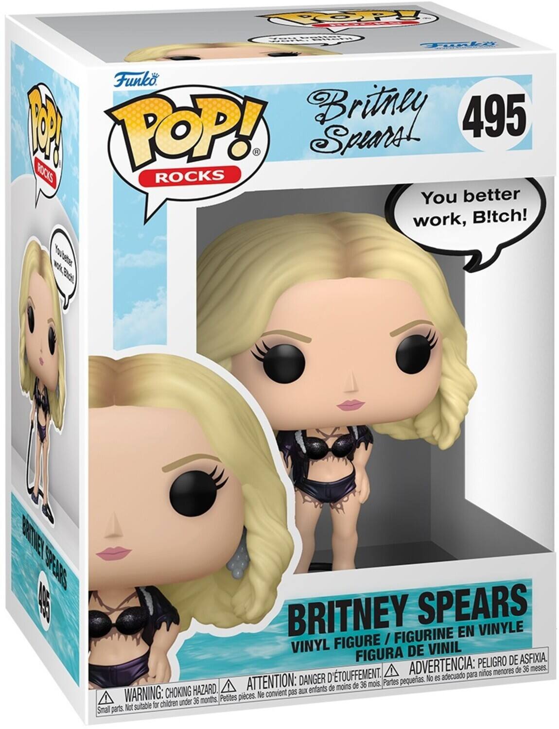 Britney Spears Funko POP! Sayings: Britney Spears Work B!tch ...