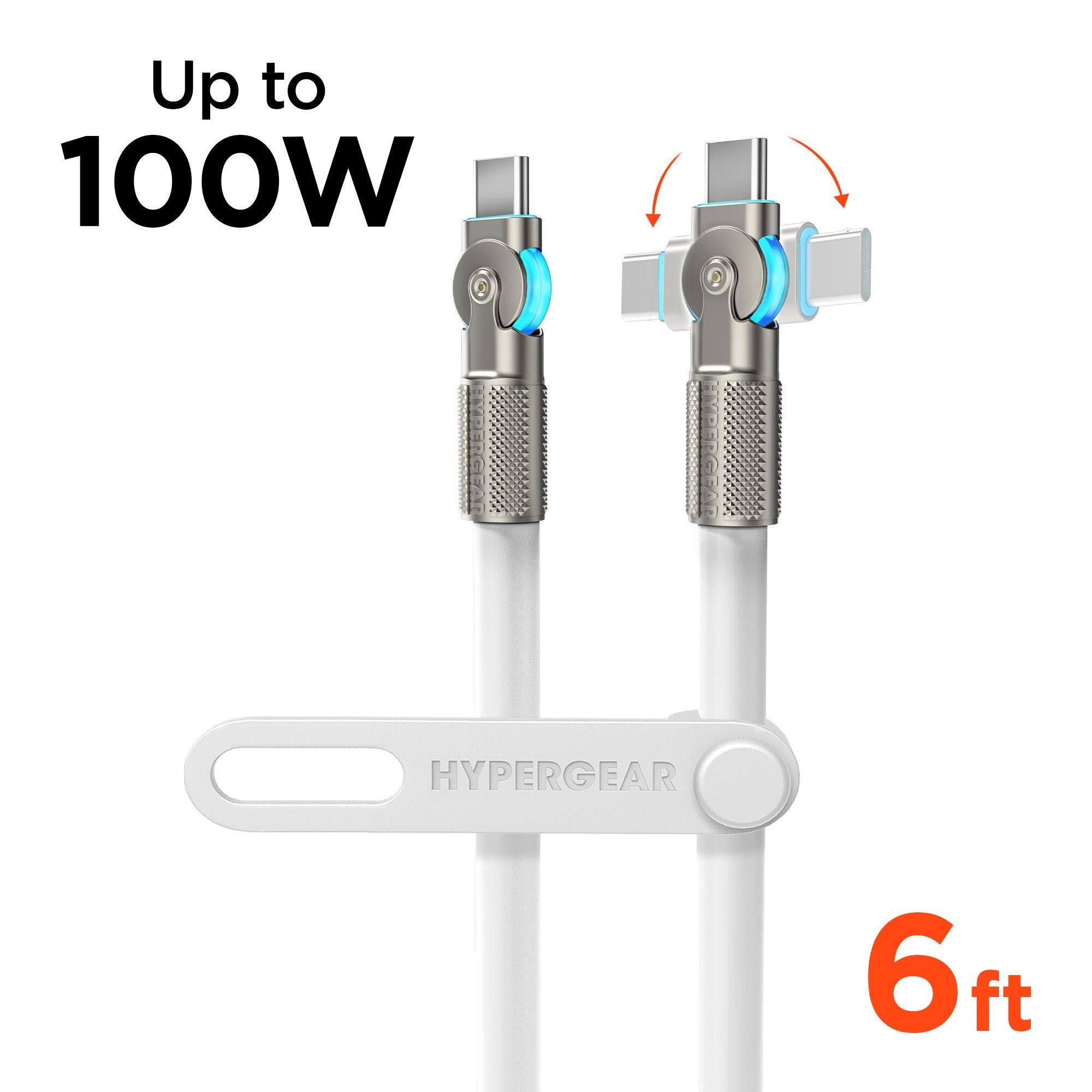 HyperGear Chunky 180 USB C to USB C Cable 6ft White 16224 - Best Buy