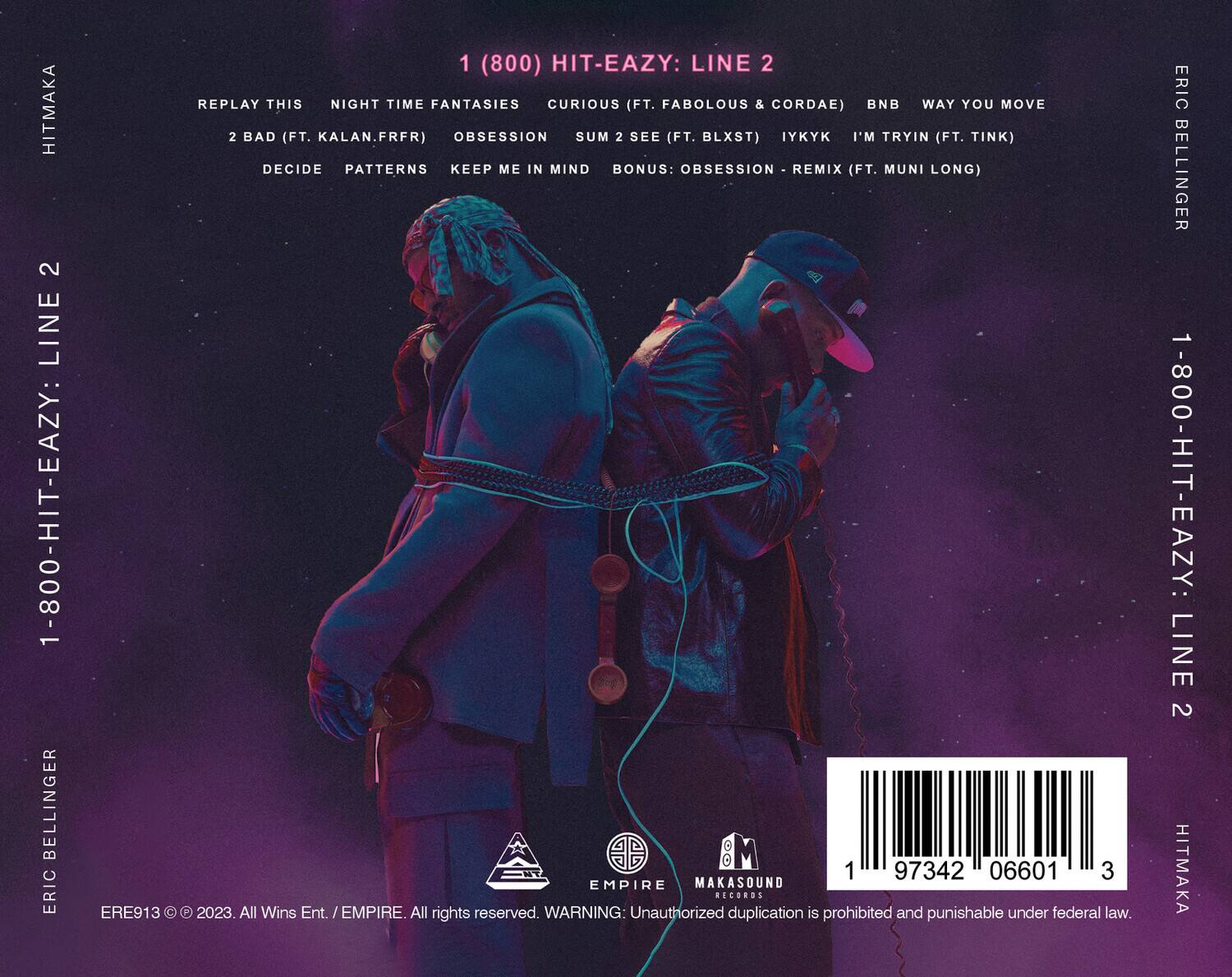 Eric Bellinger 1 800 Hit Eazy: Line 2 COMPACT DISCS [CD] - Best Buy
