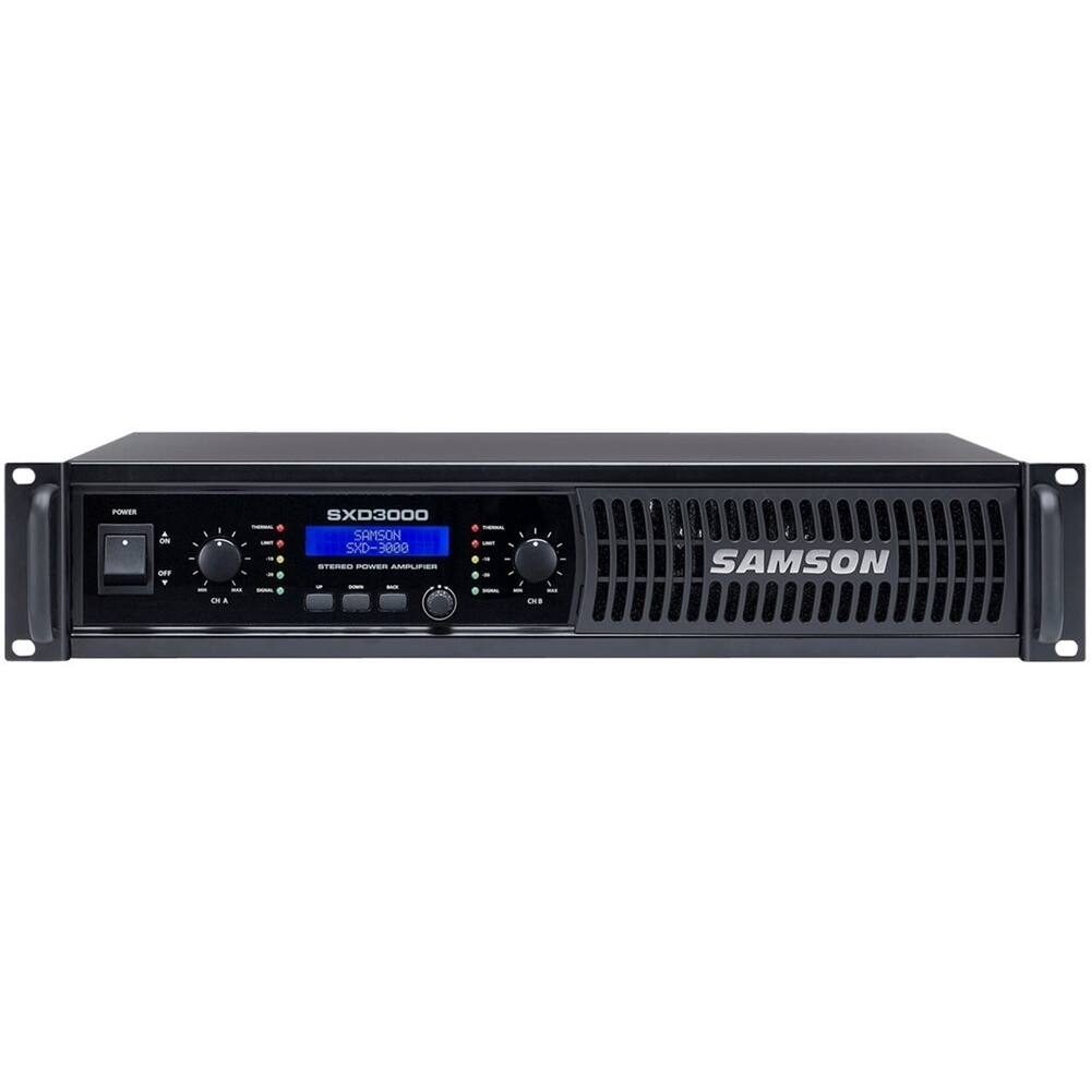 Best Buy: Samson 900W 2.0-Ch. Amplifier Black SASXD3000