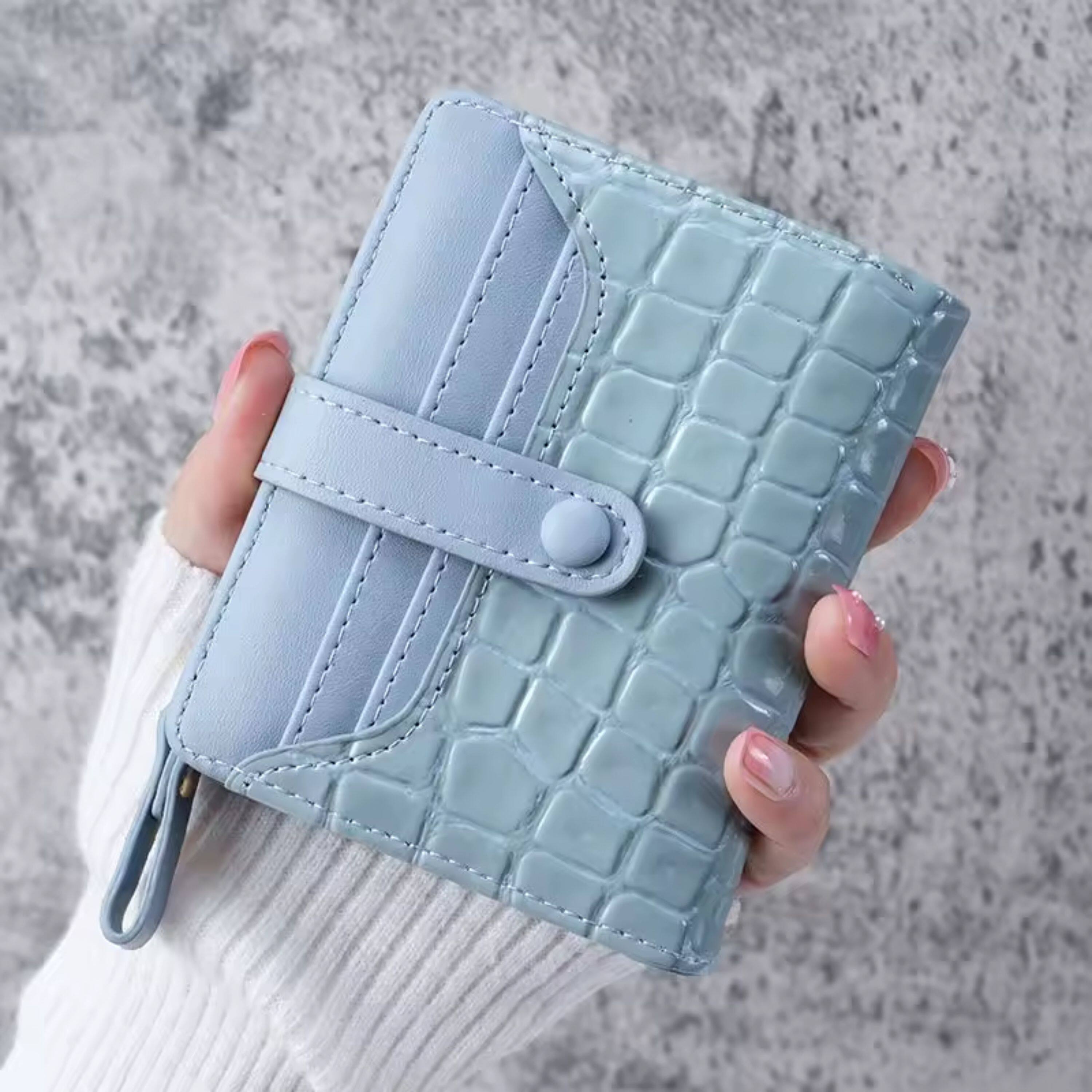 Kitcheniva Women's Crocodile Print Clutch Wallet Blue M0232 - Best Buy