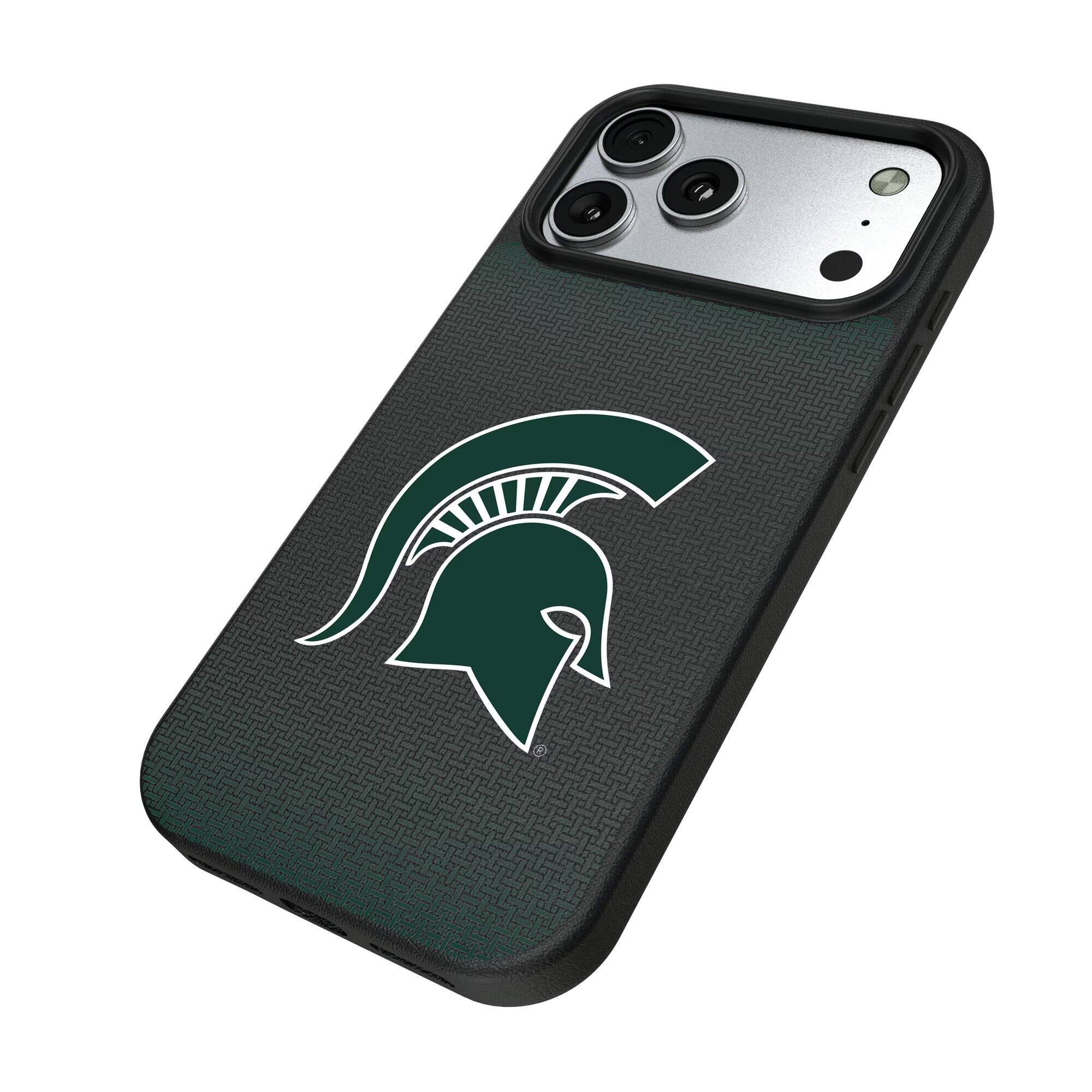 Keyscaper NCAA Michigan State Spartans Linen Logo iPhone Magnetic Bump ...