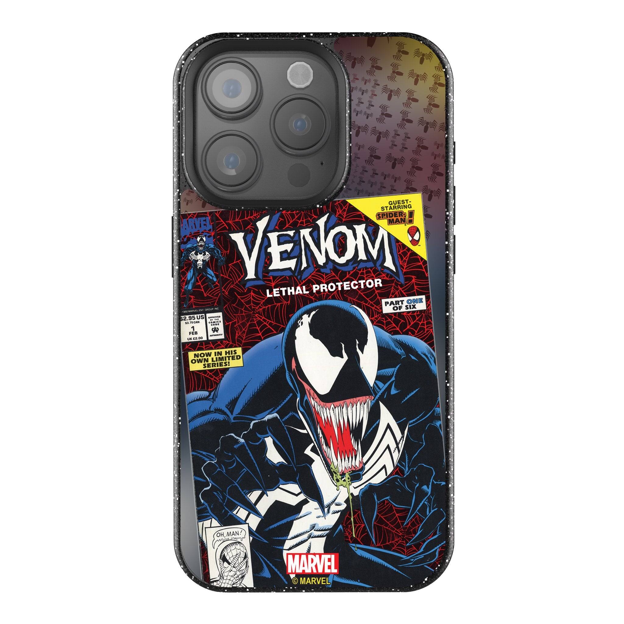 Keyscaper Marvel Classic Cover Black Bling Phone Case Apple iPhone 16 ...