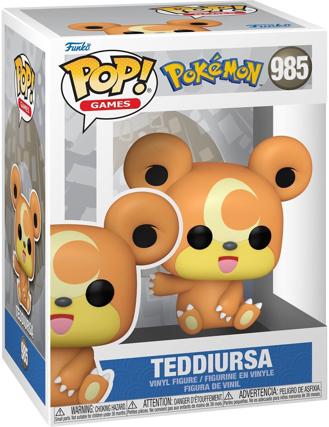 Funko POP! GAMES: Pokemon Teddiursa Collectibles Multicolor ...