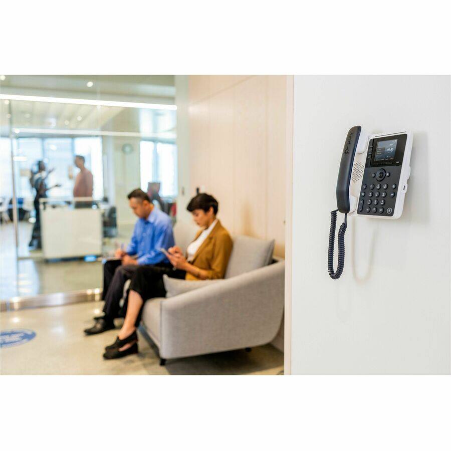 HP Poly Edge E100 IP Phone Corded Corded 3 Multiple Conferencing ...