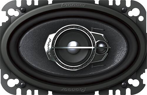 Pioneer 4" x 6" 3 Way Car Speakers with Multilayer Mica Matrix Cones (Pair) Black TS-A4675R ...