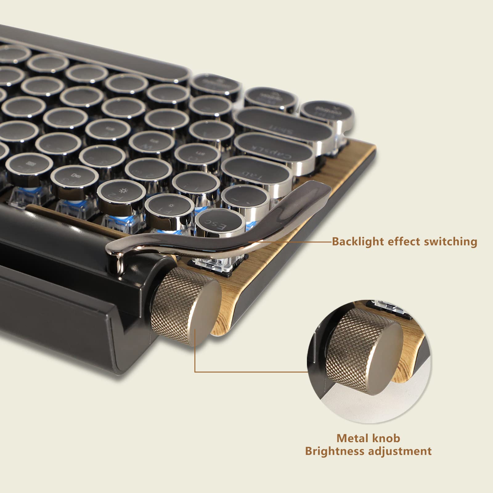 Comfort Essence Typewriter style Retro Mechanical Led Backlight 5.0 ...