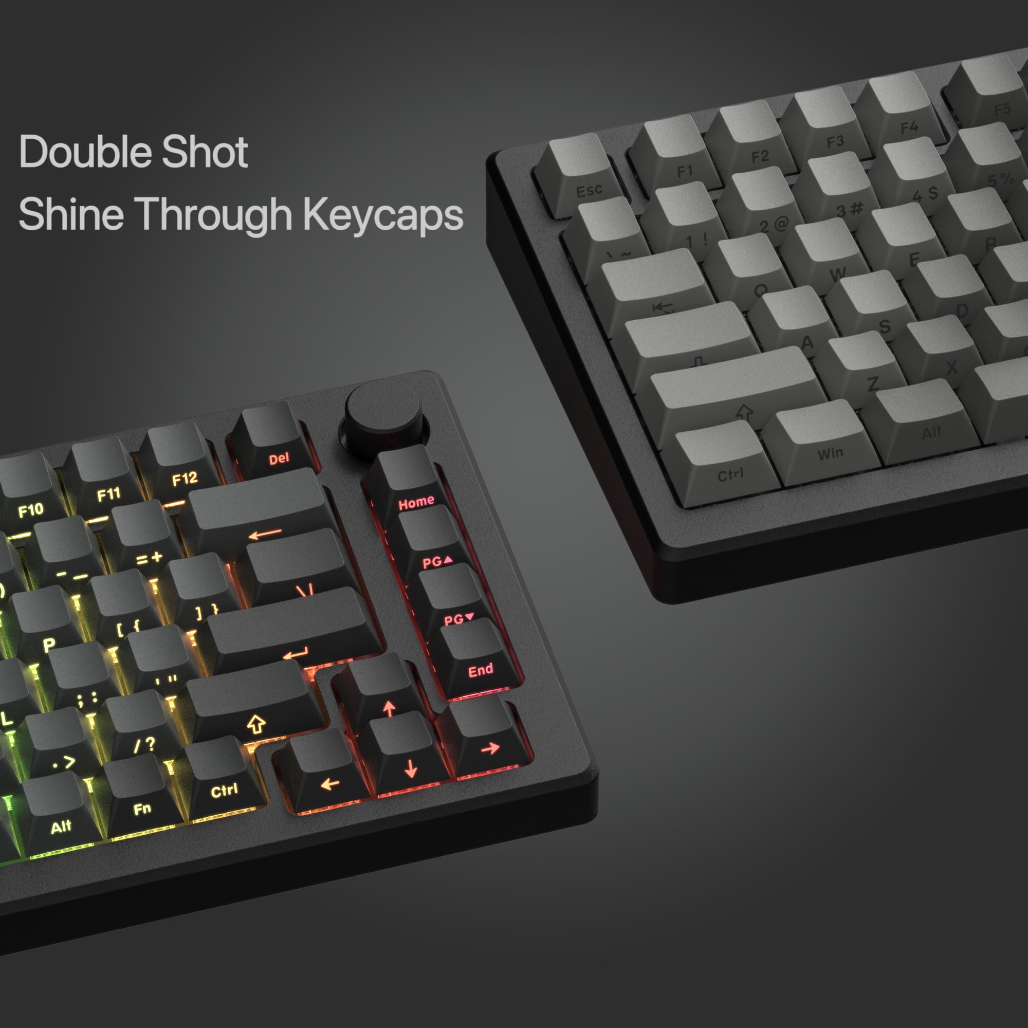 Stylel Star Double Shot Pbt Keycap Set Shine Through Keycaps 75 Percent ...