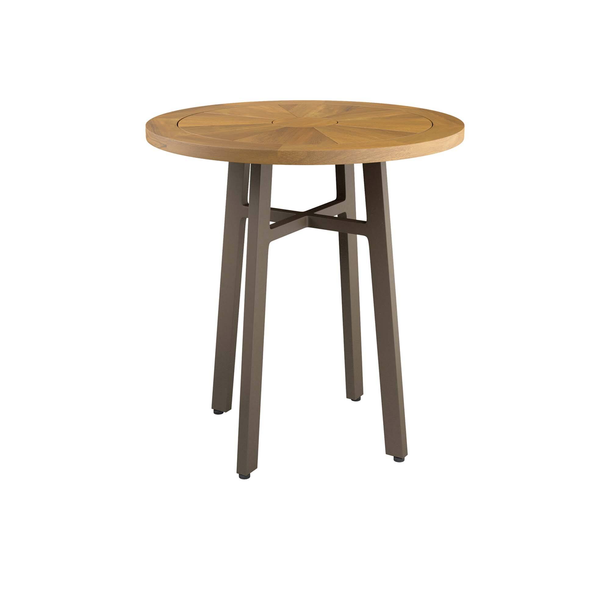 Meadow Outdoor Patio Teak Wood Dining Table by Modway Natural Taupe EEI ...