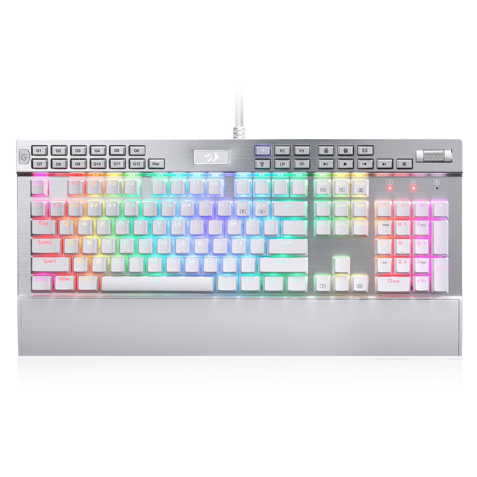HM 1810 K550 Rgb Gaming 12 Macro G Wired Mechanical W aluminum Top ...