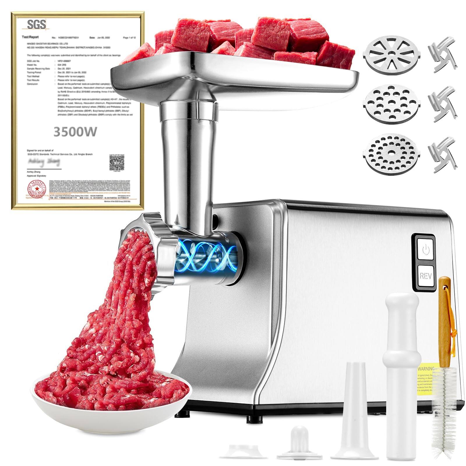 JETRANSPORT 5.0 Upgrade Electric Meat Grinder【no.1 3500w Super Motor】【sgs Certified Sus304 ...