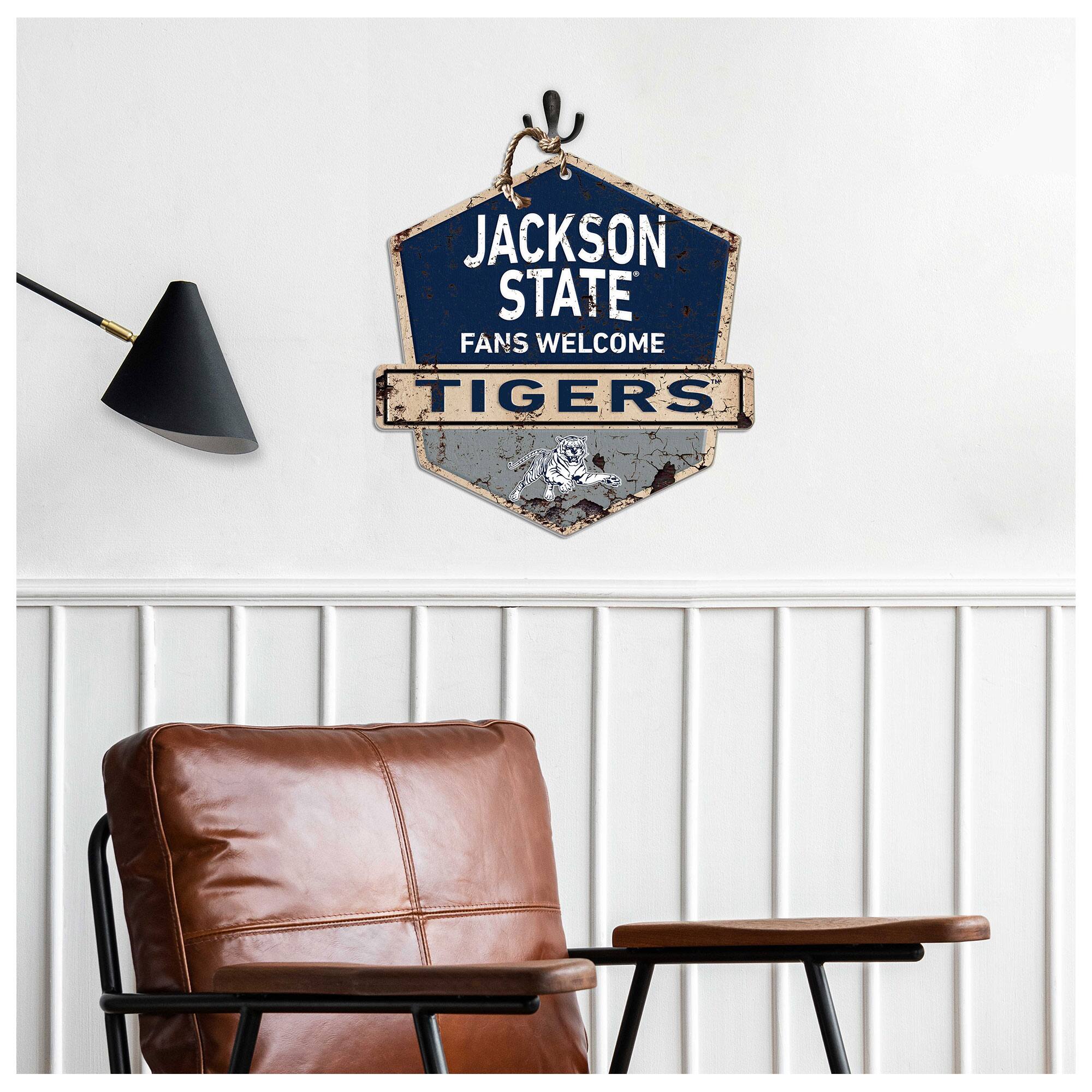 Jardine Jackson State Tigers Fans Welcome Sign Navy 4941513 - Best Buy
