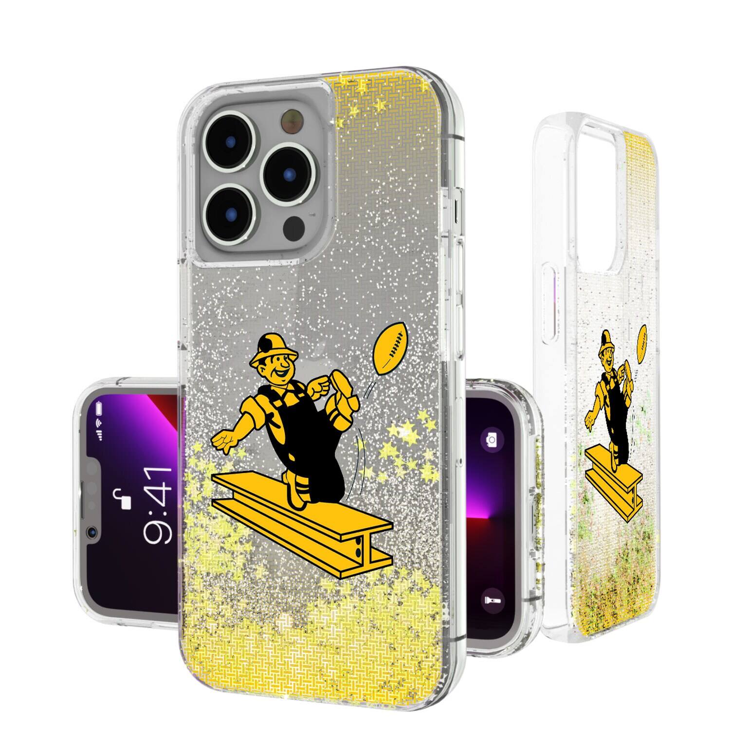 Keyscaper NFL Pittsburgh Steelers Linen Logo iPhone Glitter Case 13 ...