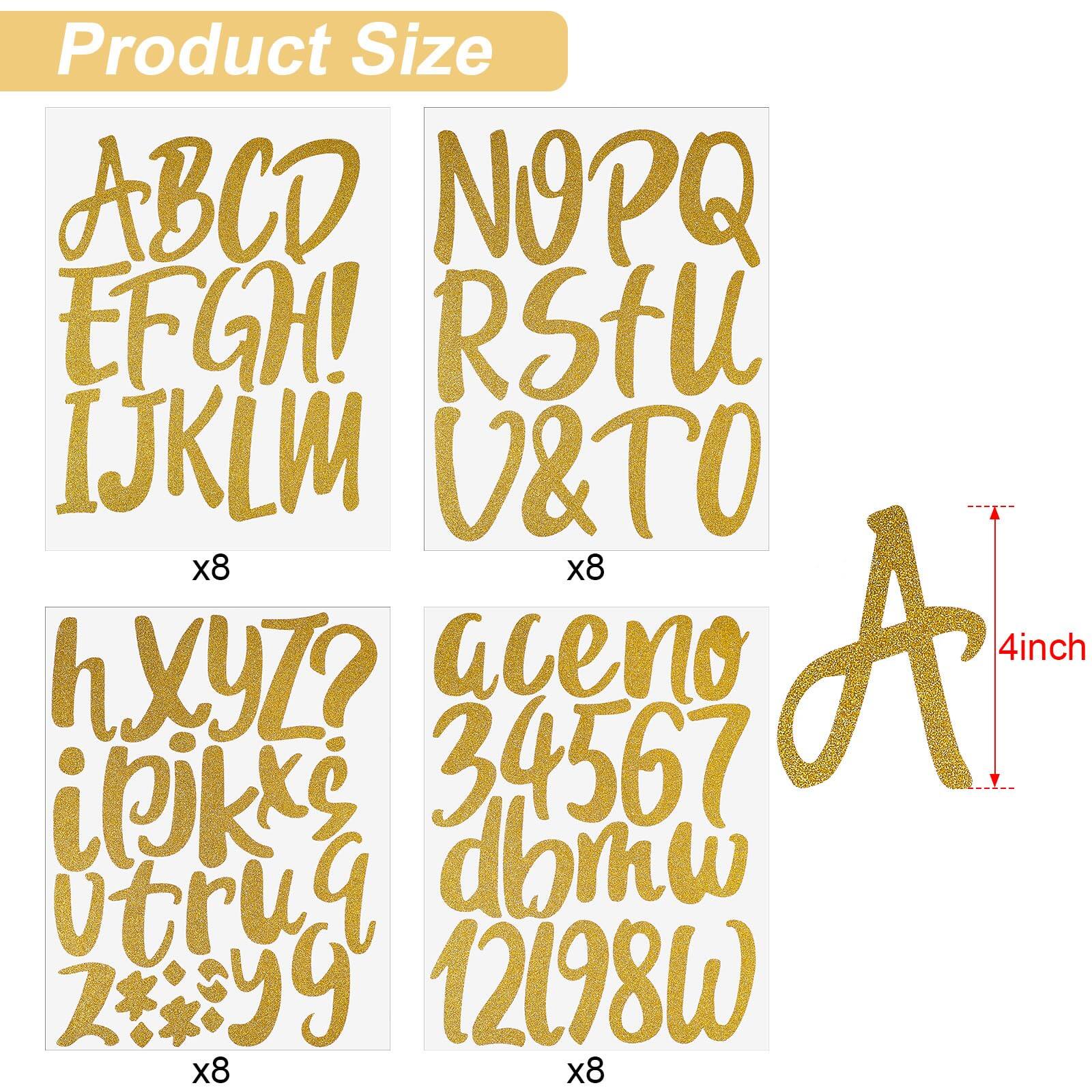 Paradigms Interiors Christmas 576 8 Sheets Glitter Letters Stickers ...