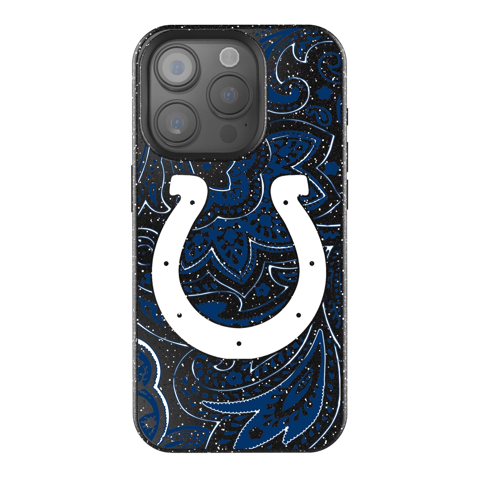 Keyscaper NFL Indianapolis Colts Paisley Bling iPhone Case 16 Pro Max ...