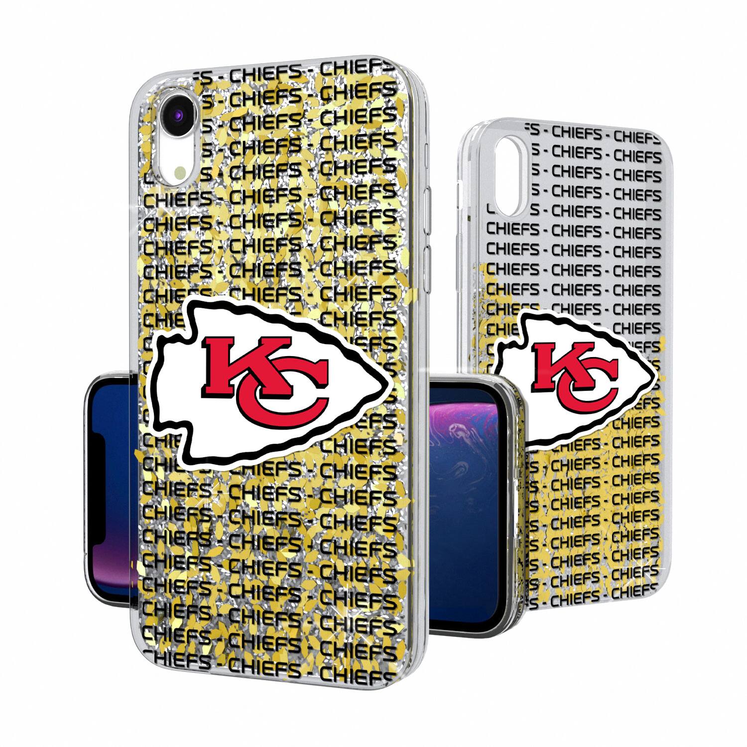 Keyscaper NFL Kansas City Chiefs iPhone Text Backdrop Design Glitter ...