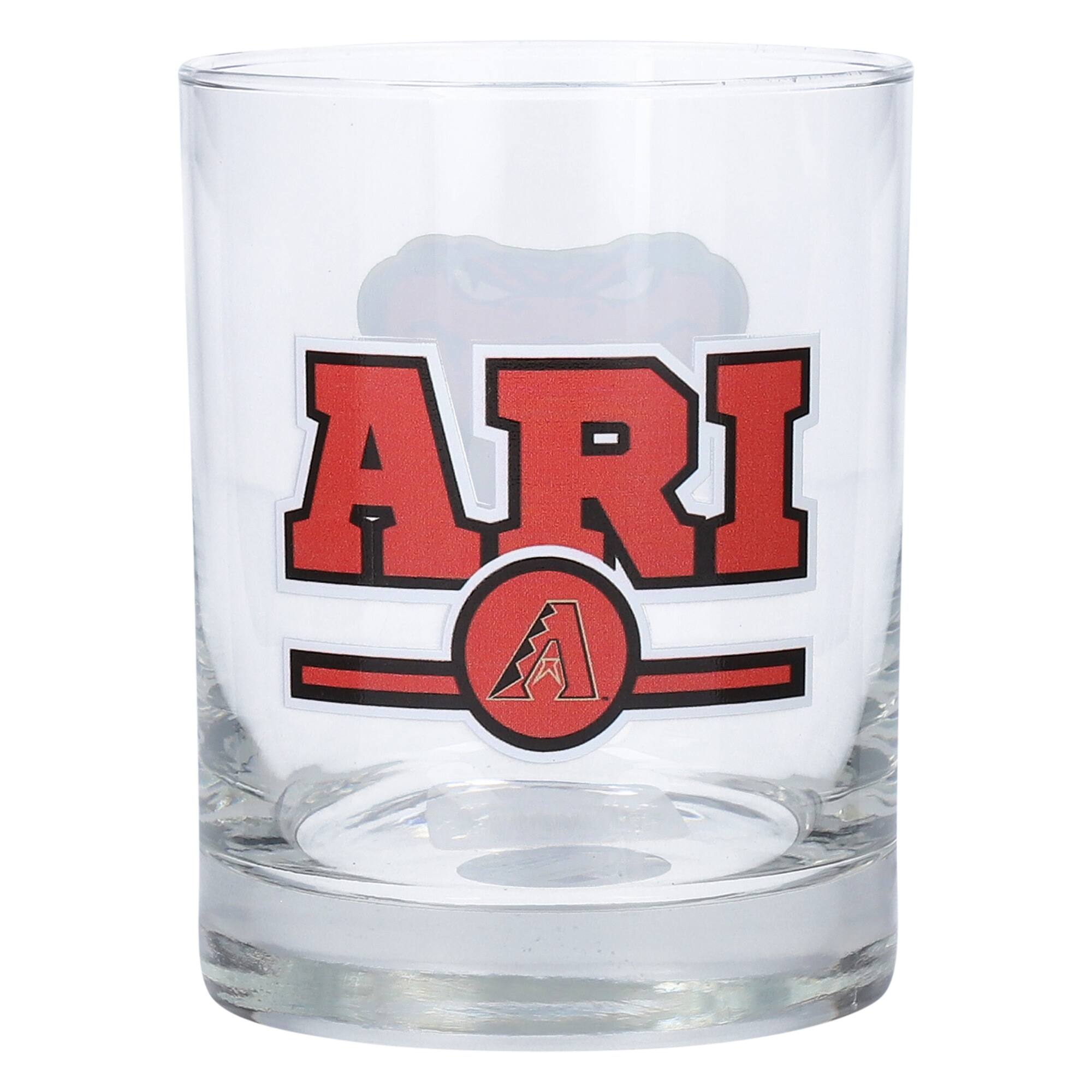 Logo Brands Arizona Diamondbacks Letterman 14oz. Rocks Glass Multicolor ...