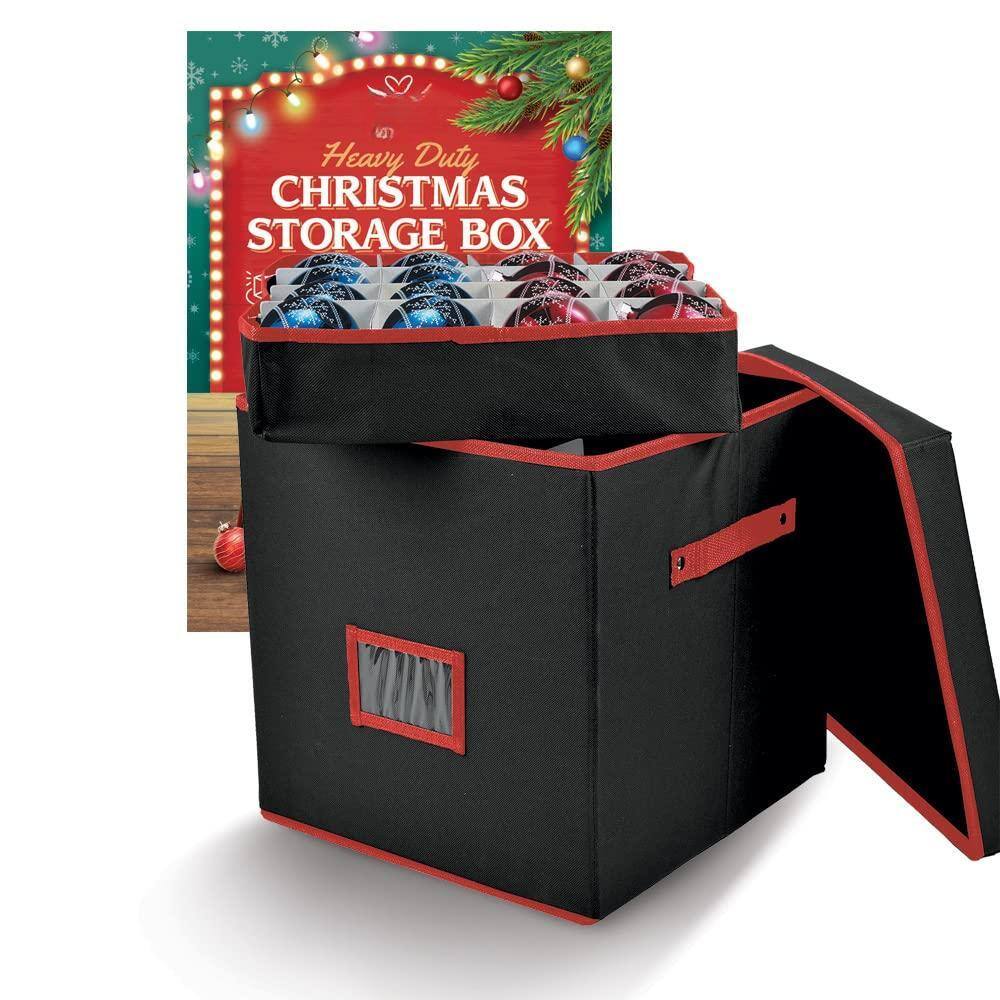 Paradigms Interiors Christmas Ornament Storage With 4 Tray Container ...