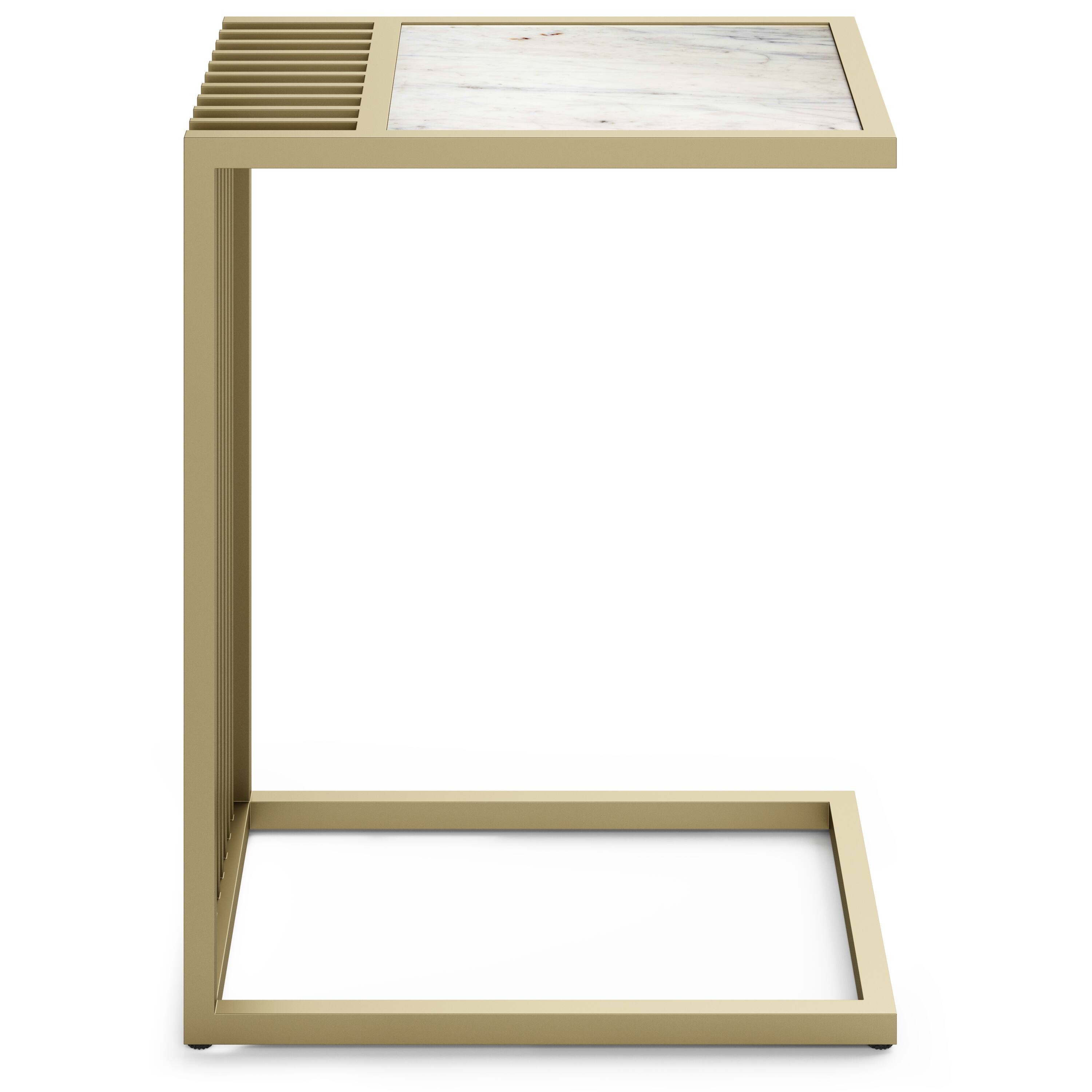 Simpli Home Dorval Marble C Table Gold AXCDOR-09-MRB - Open Box - Best Buy