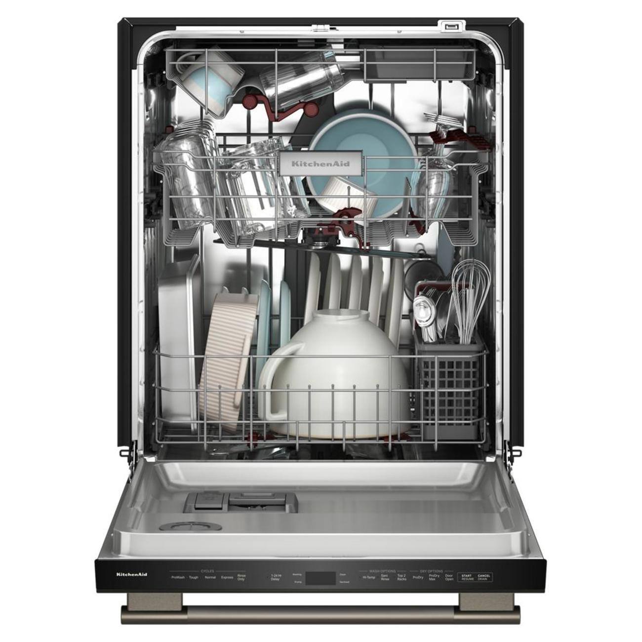KitchenAid 24" Top Control Built In Dishwasher with 360 Max Jets Third ...