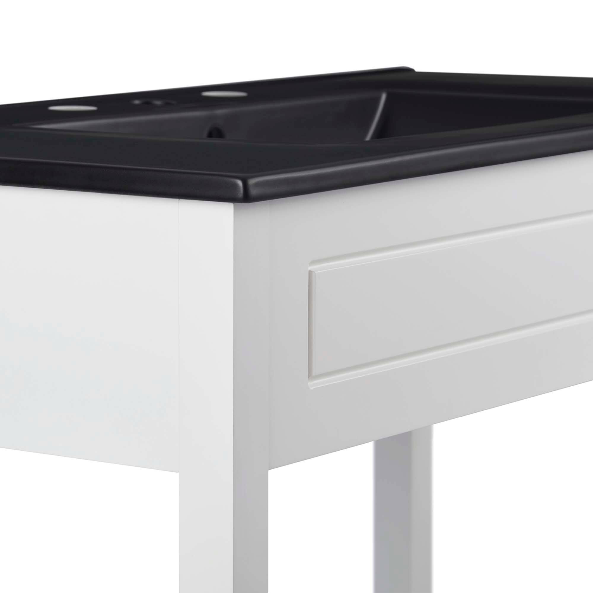 Altura Bathroom Vanity Basin Included by Modway White Black EEI-5798 ...