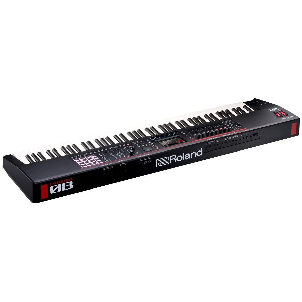 Roland 88 Note FANTOM 08 Synthesizer Keyboard With Color Touchscreen ...