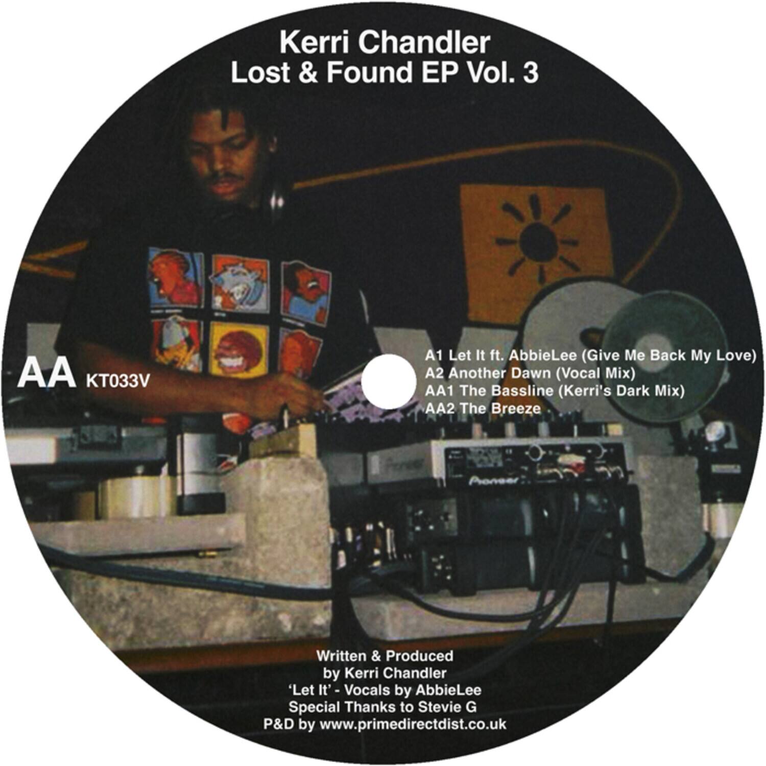 Kerri Chandler Lost & Found EP Vol. 3 12 INCH SINGLE [12 inch Vinyl ...