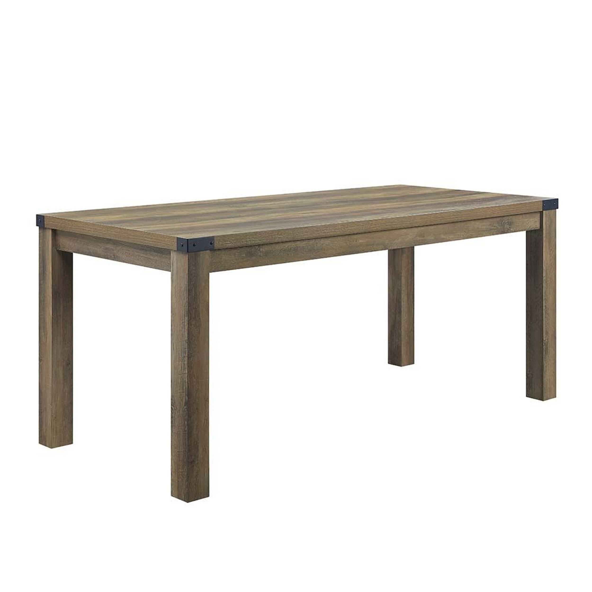 Manhattan Lane Eli 71 Inch Dining Table, Distressed Rustic Gray ...