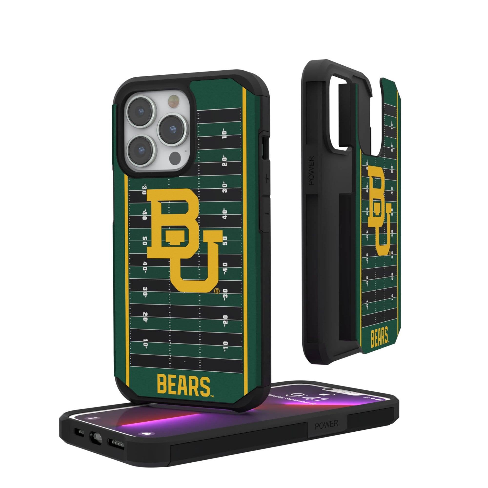 Keyscaper NCAA Baylor Bears Solid iPhone Rugged Case 15 Plus Black ...