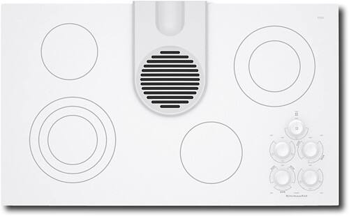 Best Buy: KitchenAid Architect 36" Built-in Electric Cooktop White ...