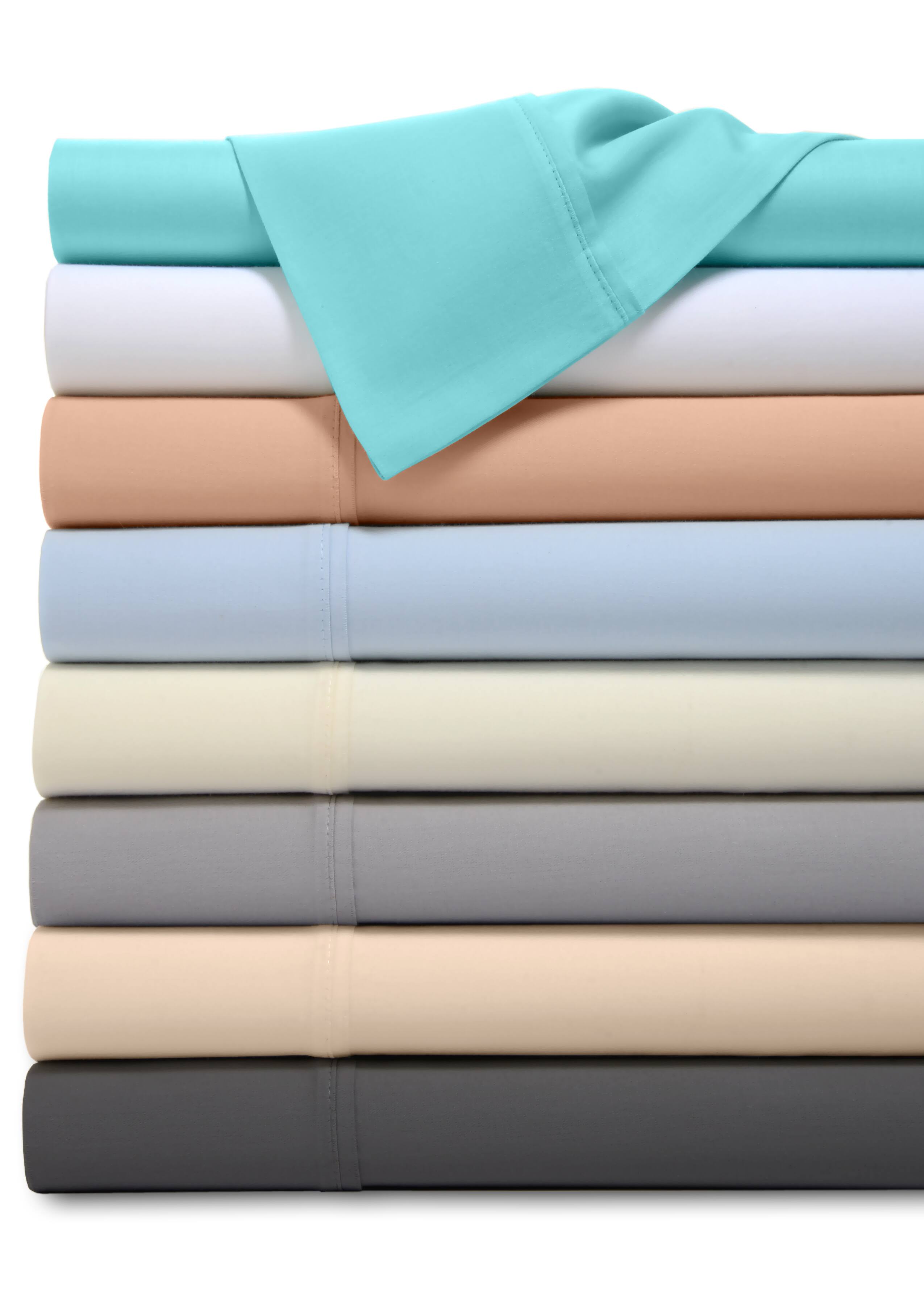 Kathy Ireland 1200 Thread Count 6 Piece Cotton Rich Sheet Set Sky Blue ...