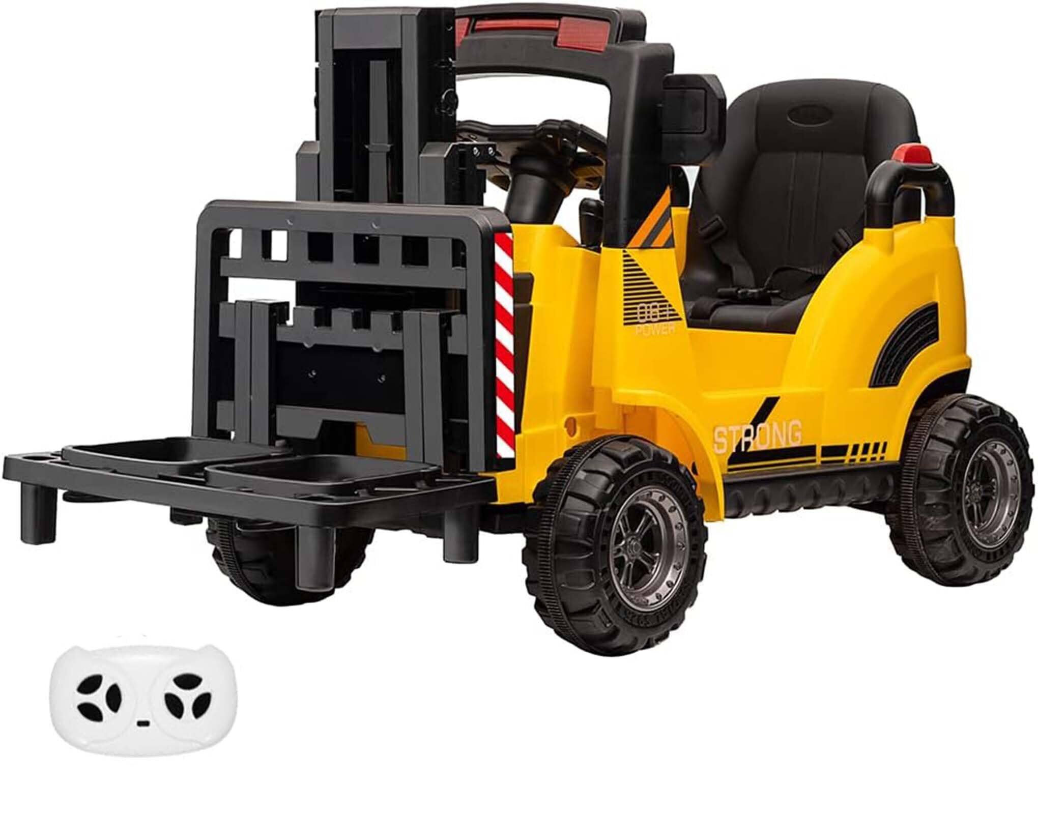 Acekool Remote Control 12V Forklift Ride On Truck w/ Lifting Fork ...