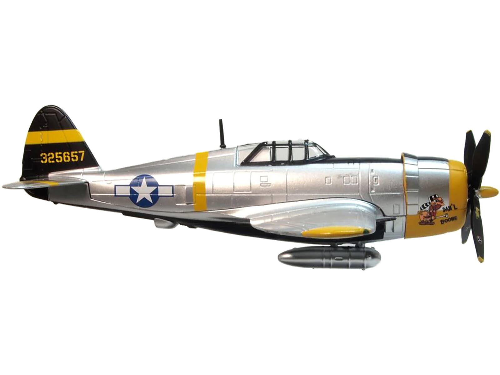 Oxford Diecast Republic P 47D Thunderbolt Fighter Plane USAAF "Captain ...