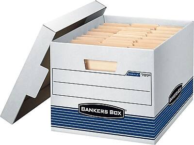 Bankers Box Stor/File Medium Duty FastFold File Storage Boxes, Lift Off ...