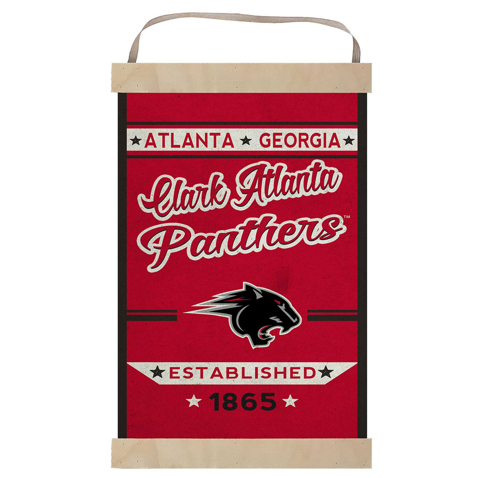 Jardine Clark Atlanta University Panthers Faux Rust Banner Sign Red ...