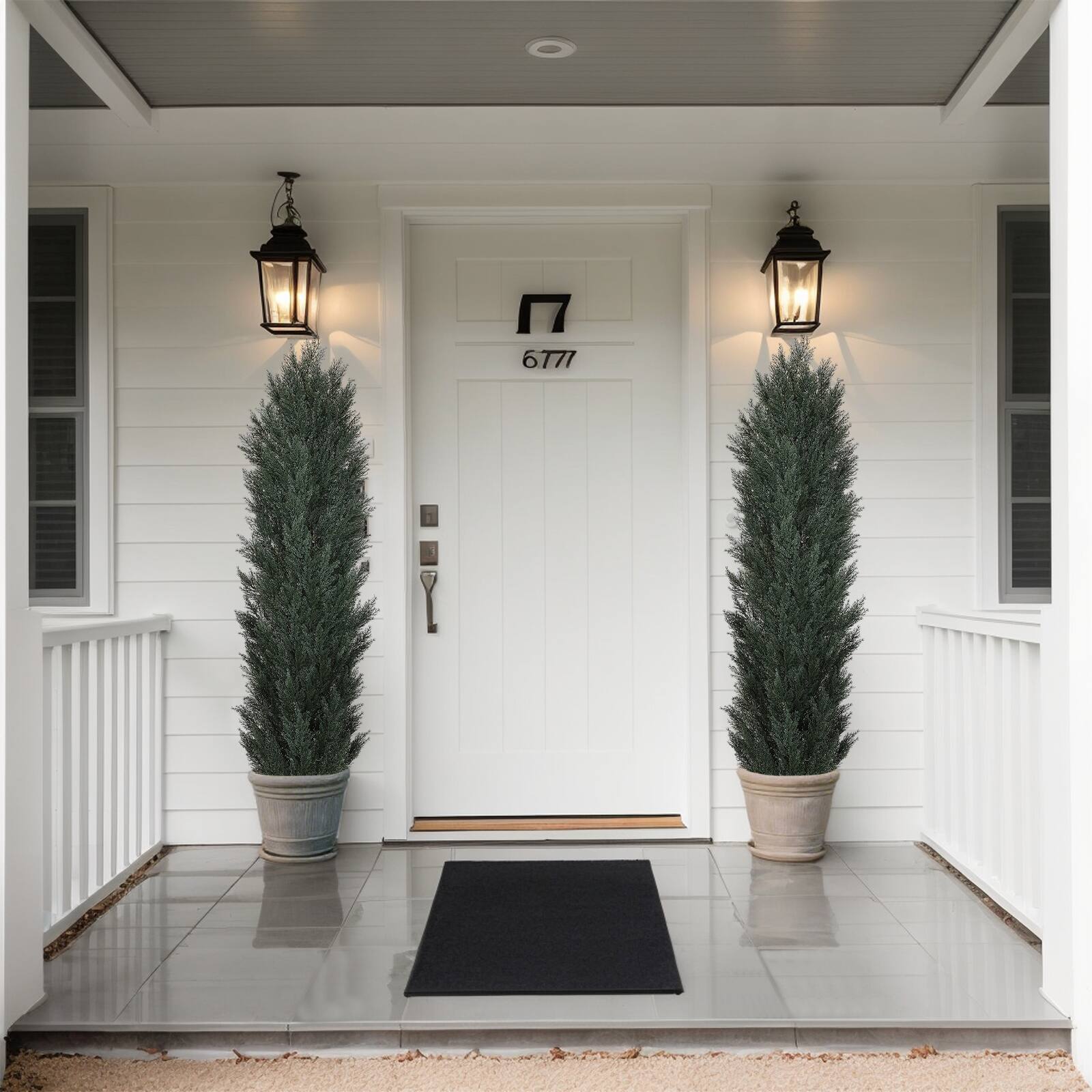 Glintex 6FT detachable Artificial pine and cypress tall simulation ...