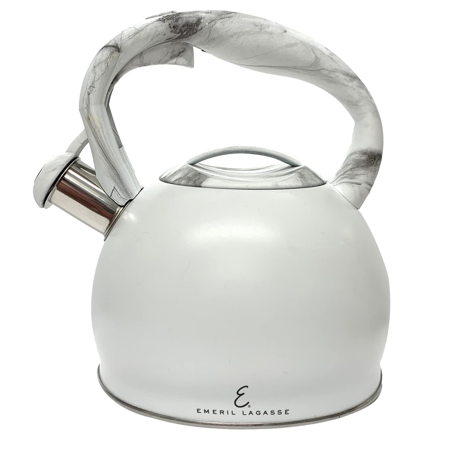 Emeril Lagasse 2.6 Qt Whistling Tea Kettle, Stainless Steel, Induction ...